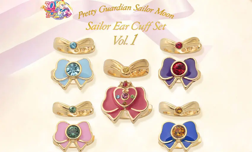【美少女戦士セーラームーン】セーラー5戦士をモチーフにしたイヤーカフセットが登場 | COSPLAY MODE